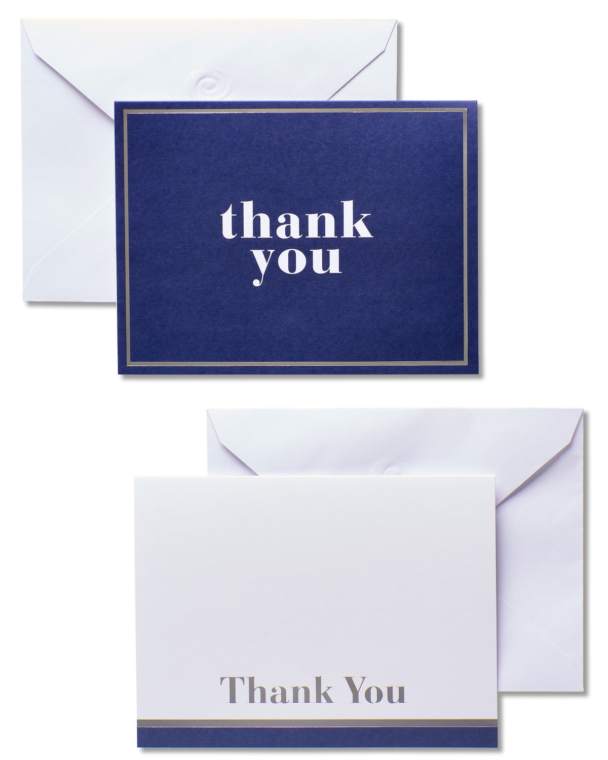 American Greetings Thank You Cards, Boxed Bulk Pack, Blank Inside, Blue ...