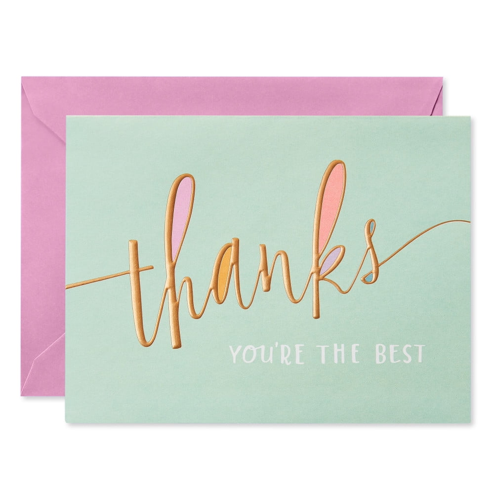 American Greetings Thank You Stationery with Envelopes, You're the Best ...