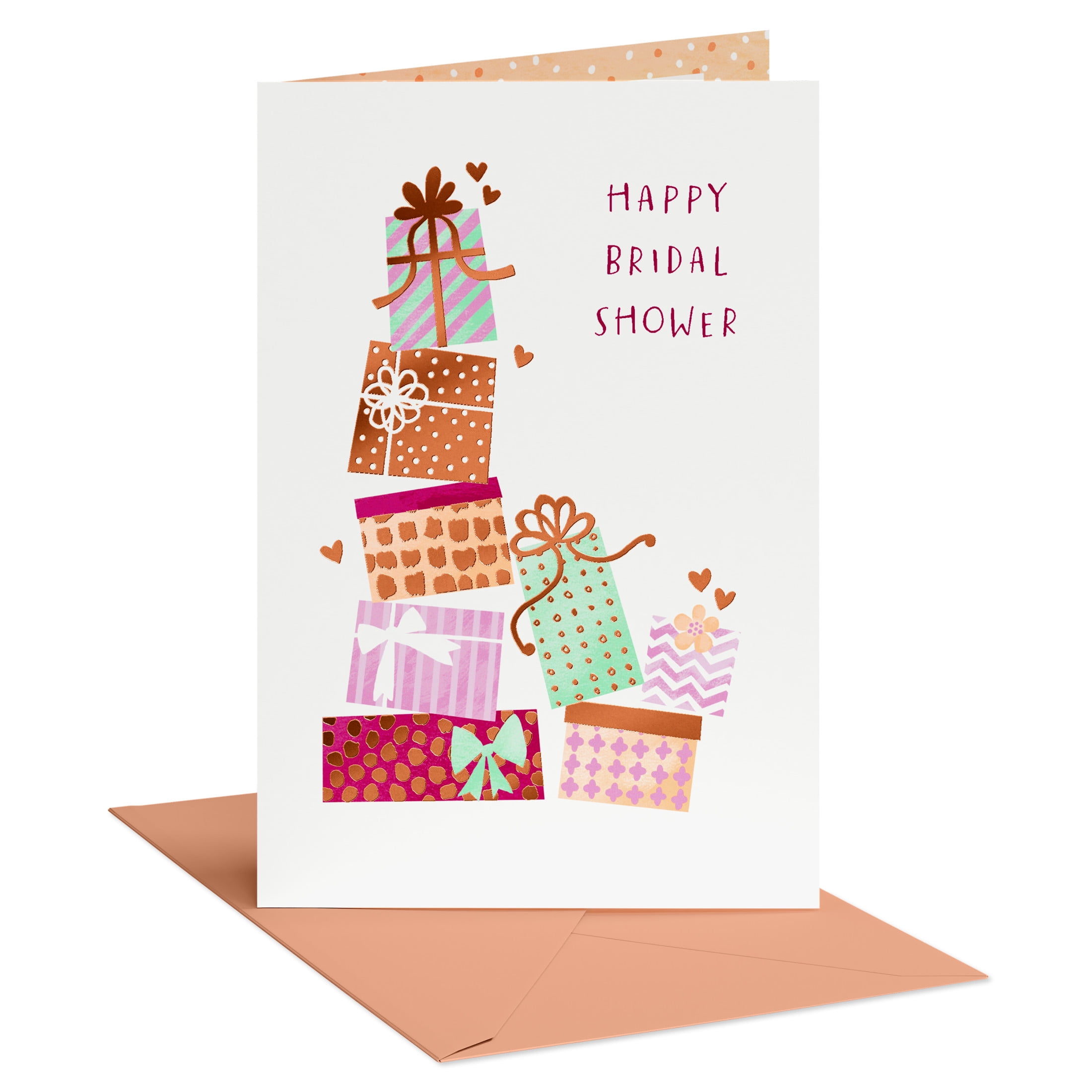 American Greetings Bridal Shower Card for Bride-to-Be (Stacked Gifts ...