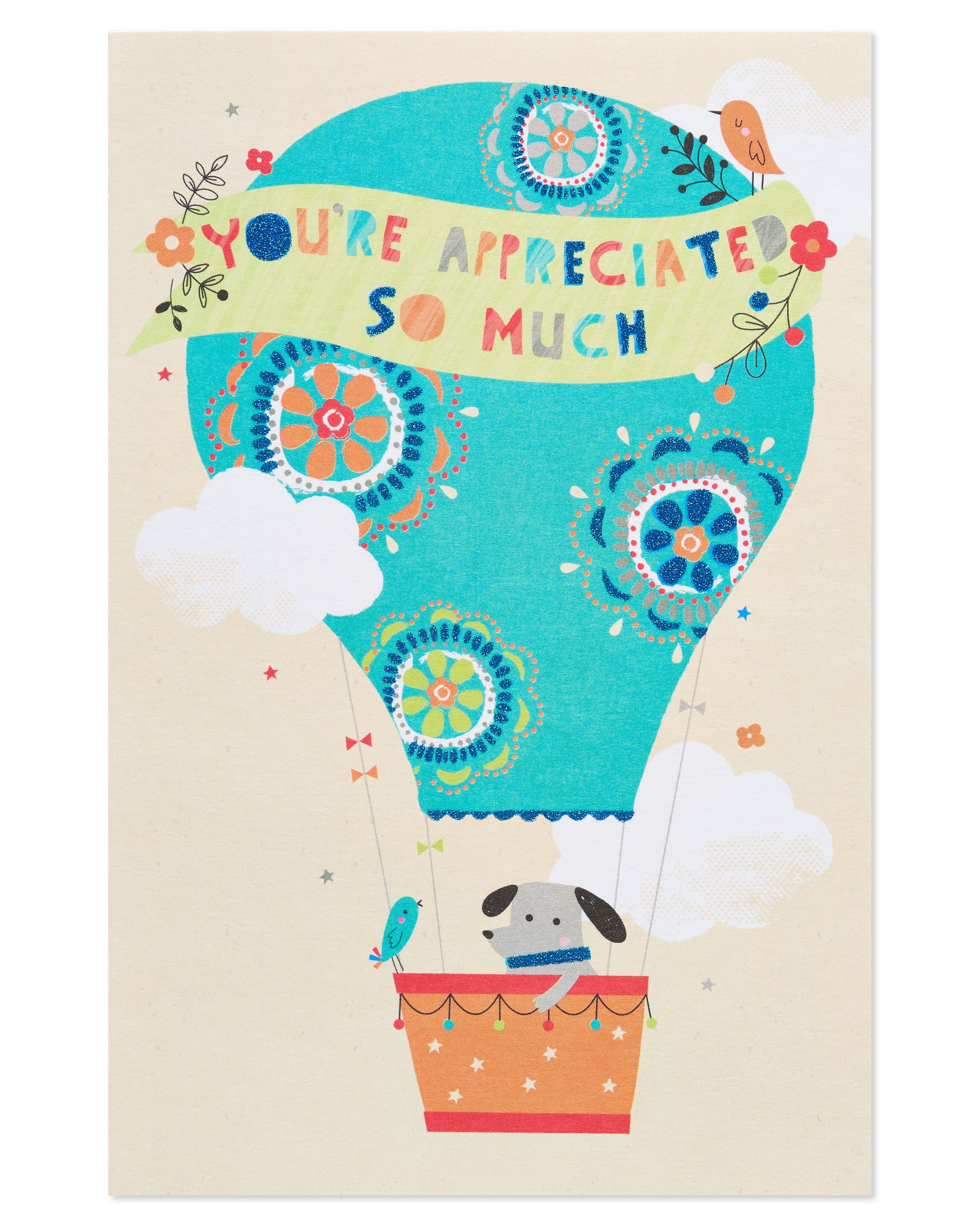 American Greetings You're Appreciated So Much Thank You Card - Walmart.com