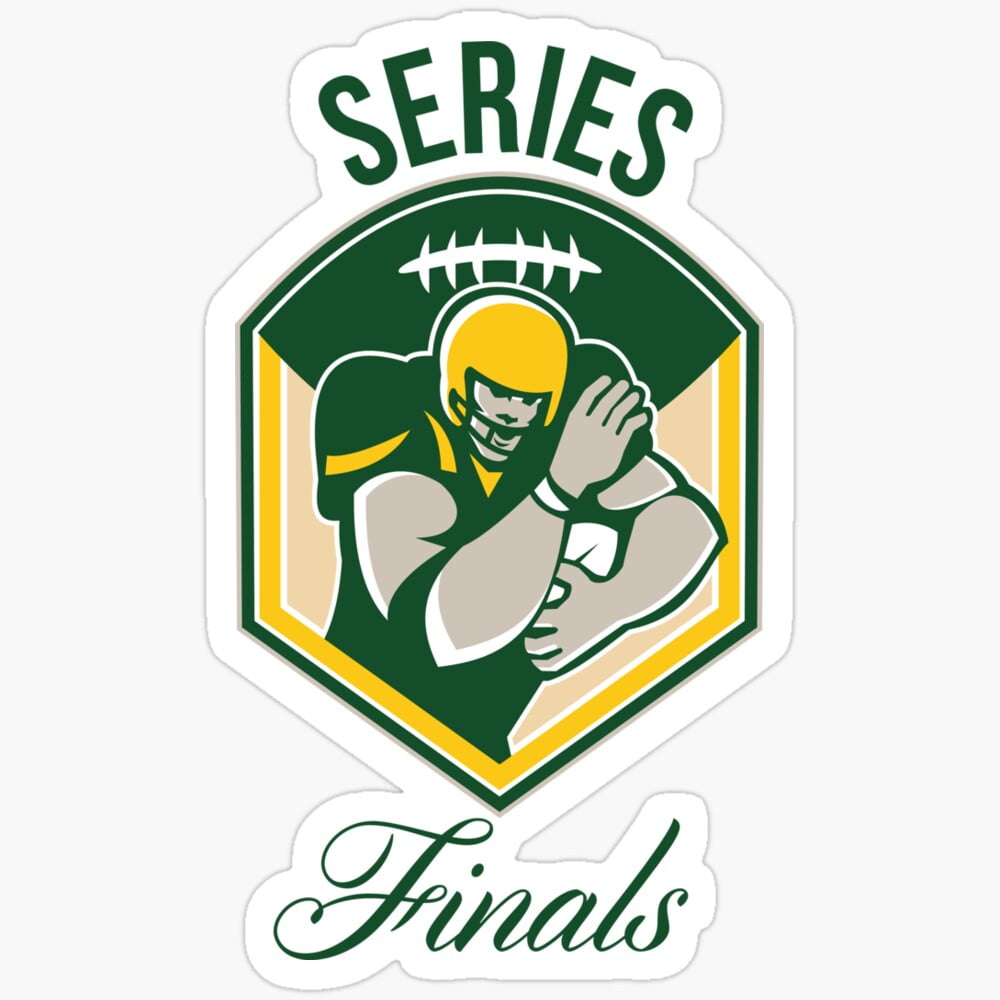 American Gridiron Running Back Series Finals Crest Sticker Baseball ...