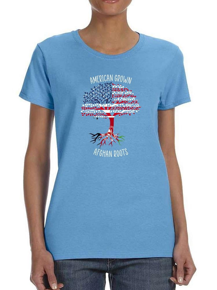 American Grown Afghan Roots T-Shirt Women -Smartprints Designs, Female ...