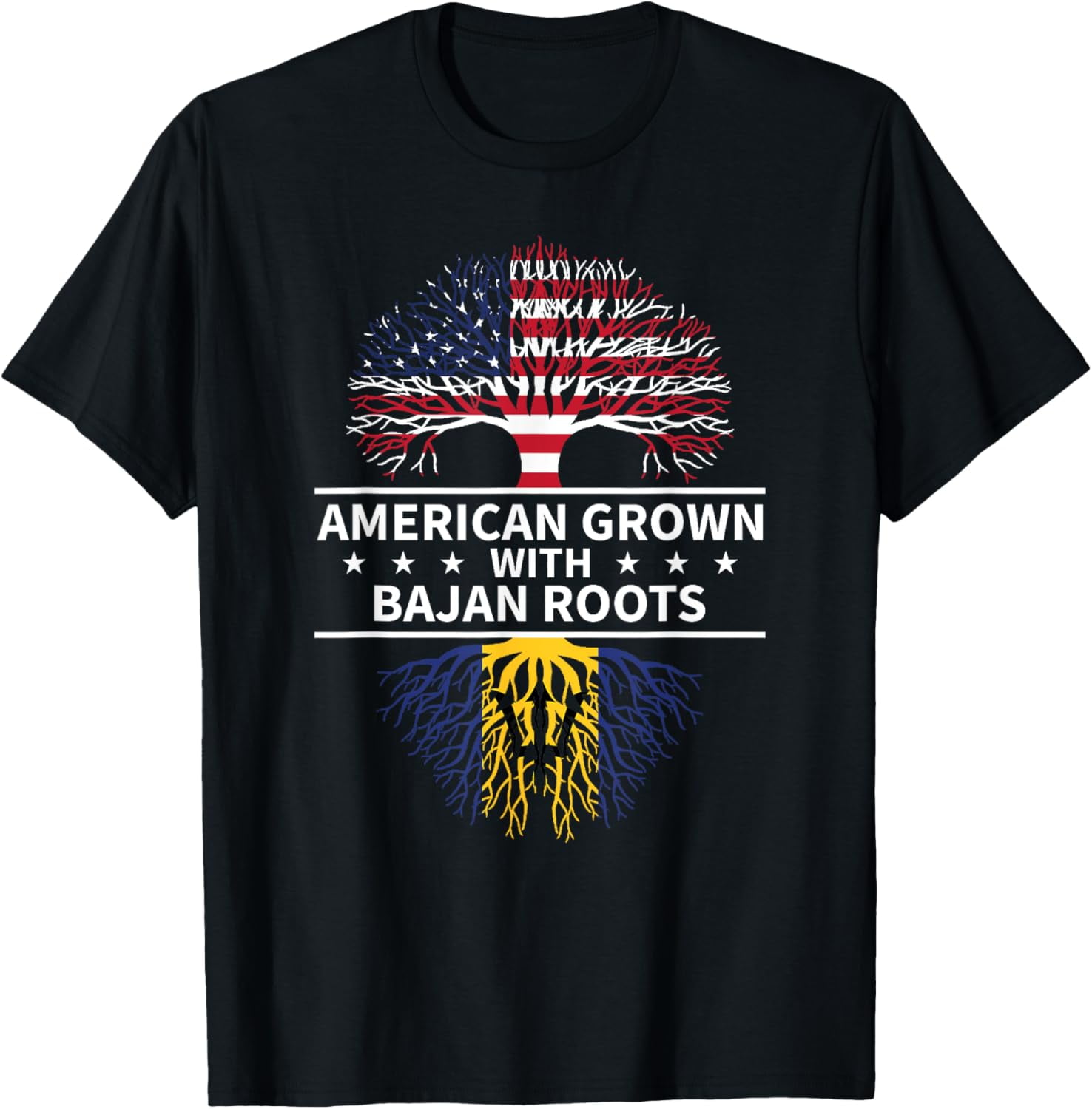 American Grown Bajan Roots Barbados T-ShirtMen's and women's gift ...