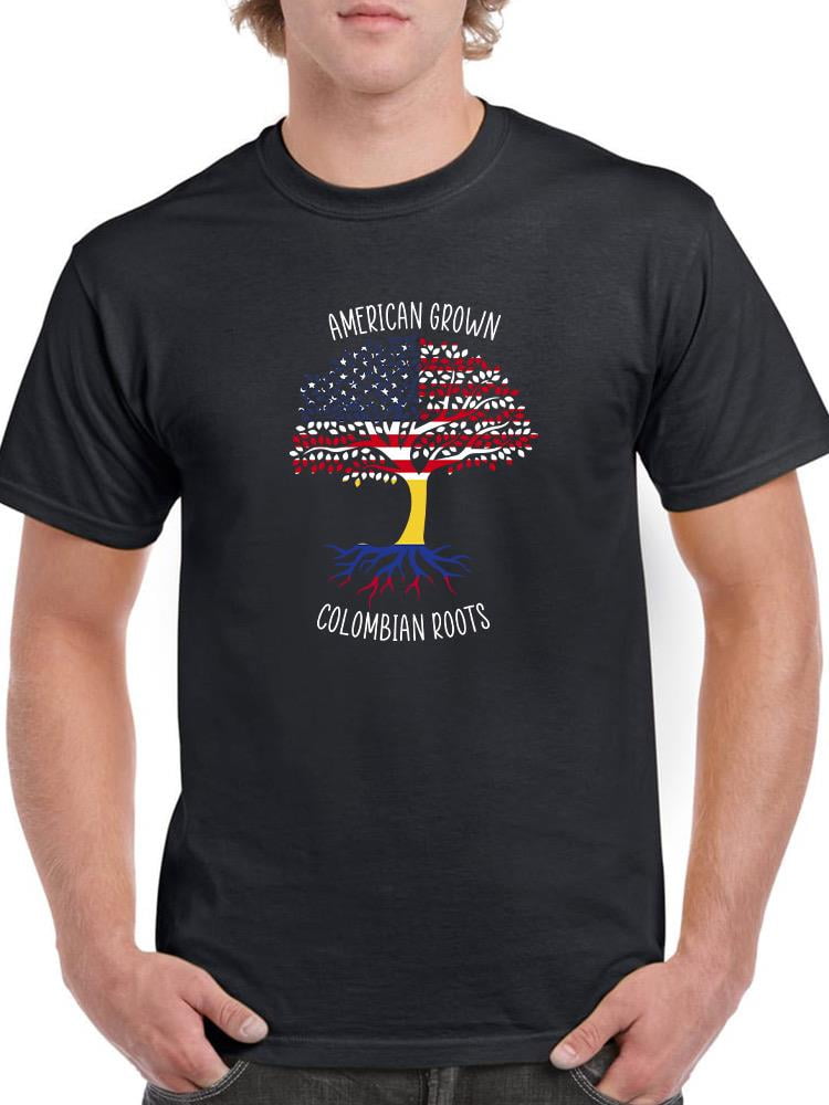 American Grown Colombian Roots T-Shirt Men -Smartprints Designs, Male ...