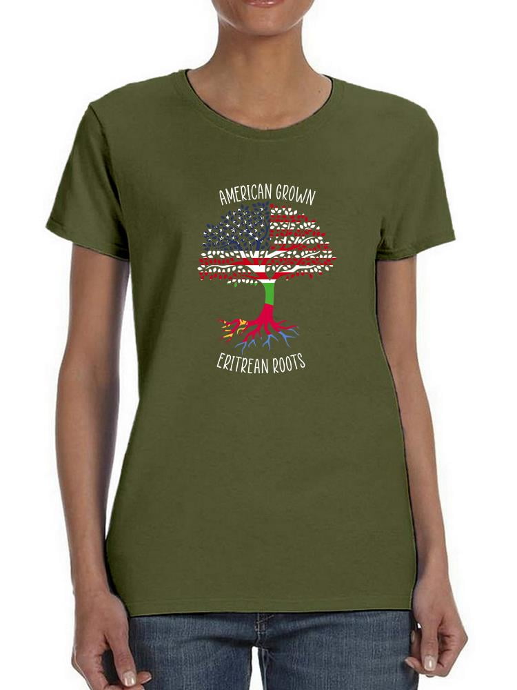 American Grown Eritrean Roots T-Shirt Women -Smartprints Designs ...
