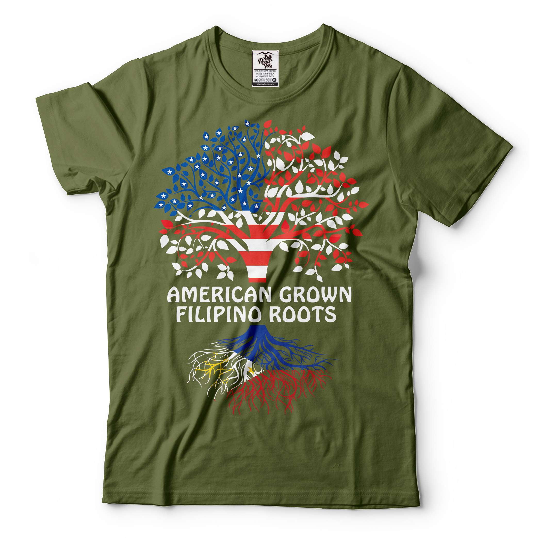 American Grown Filipino Roots Shirt Filipino Gifts Filipino Shirts ...