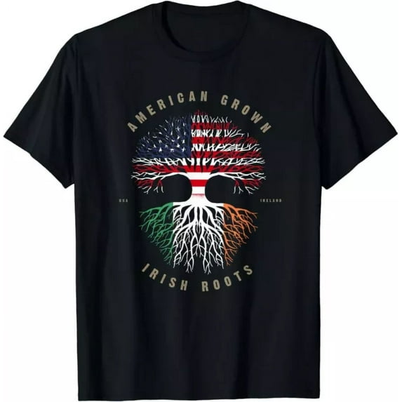 American Grown Irish Roots Ireland Flag - Walmart.com