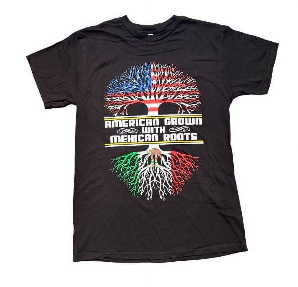 American Grown With Mexican Roots Mexican T-Shirts US Screen Printed ...