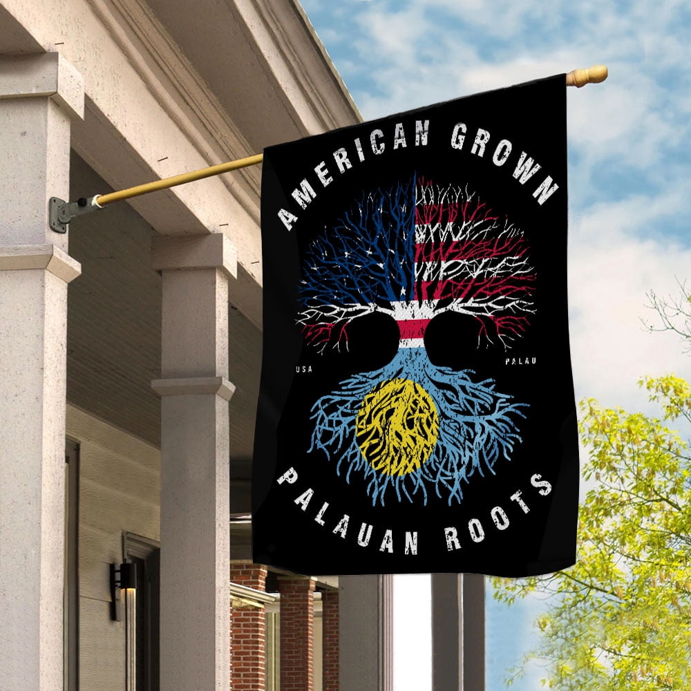 American Grown Palauan Roots Palau Flag Souvenir friendship Proud House ...