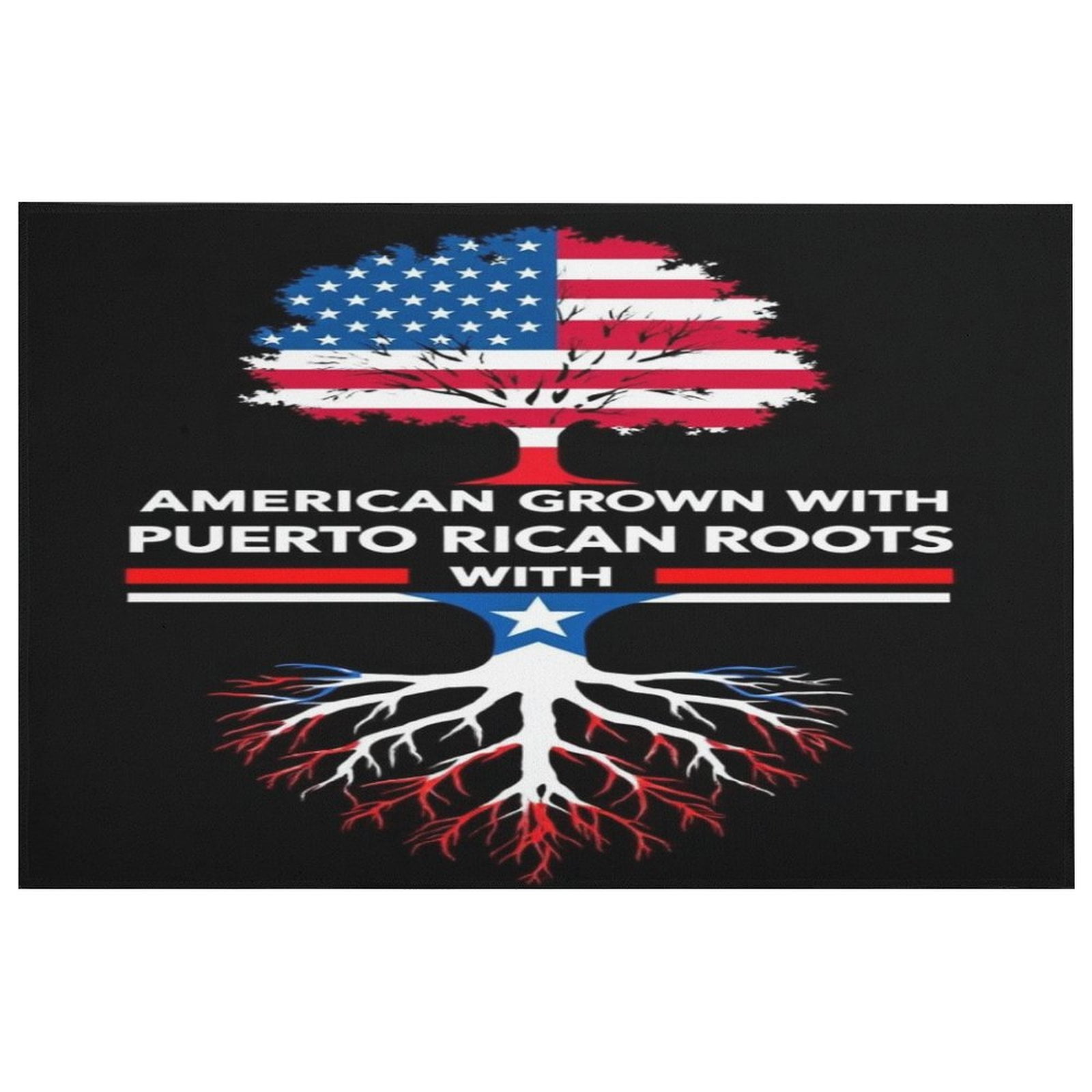 American Grown Puerto Rican Roots Adult Home Decor Bedroom Living Room ...