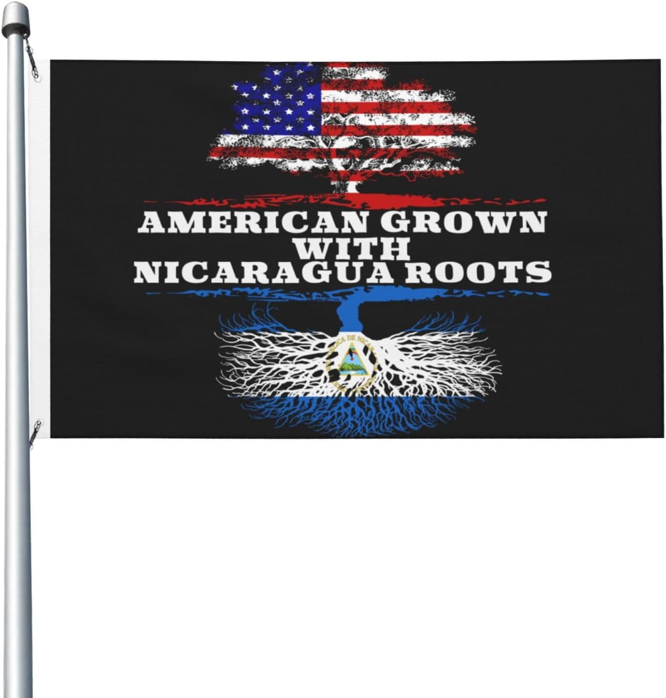 American Grown Saint Lucia Roots Flag 3x5 Ft Duplex Prints Outdoor ...