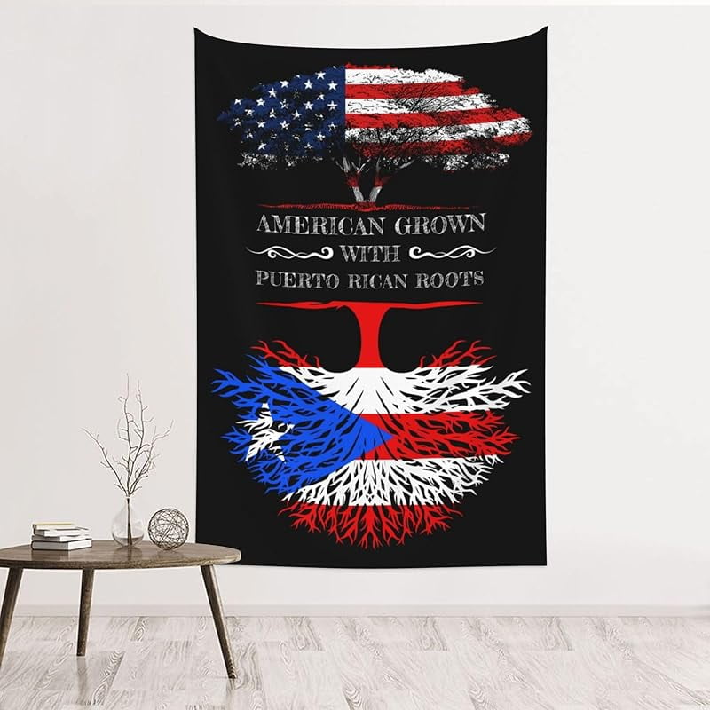 American Grown With Colombian Roots Colombia Flag Tapestry 60x40 Inch ...