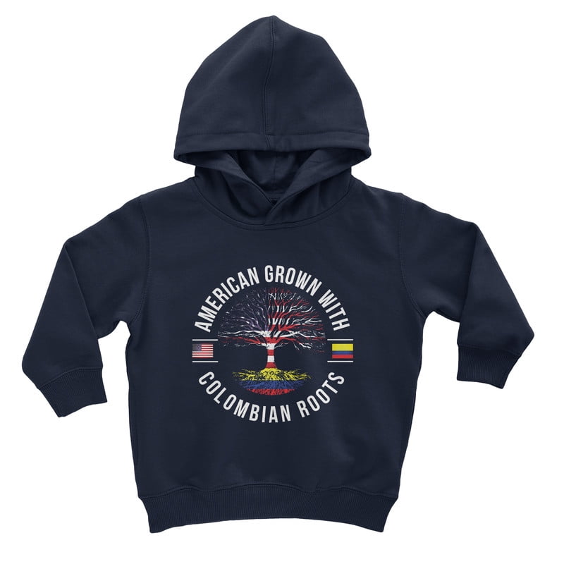 American Grown With Colombian Roots Flags Tree Proud Toddler Hooded ...
