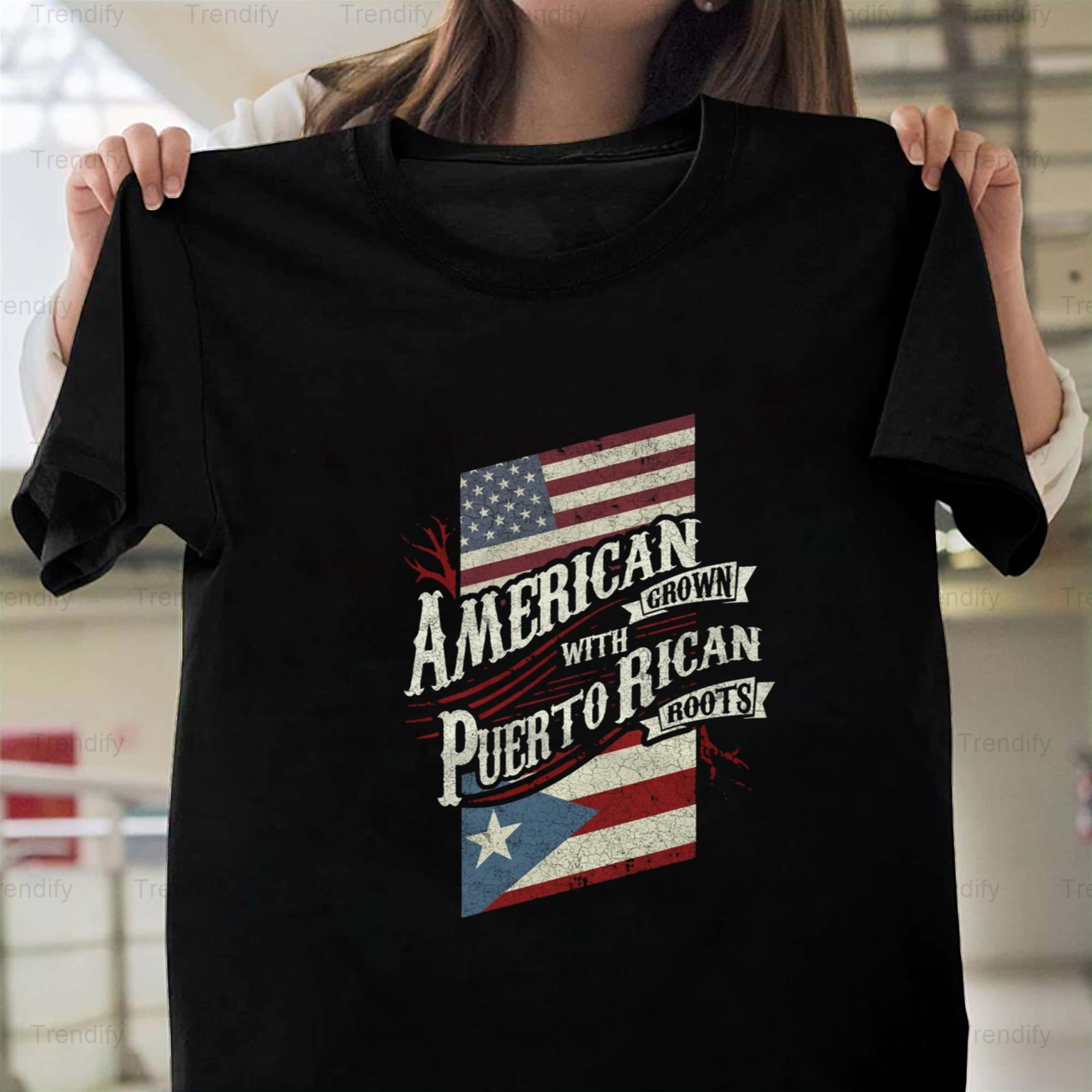 American Grown With Puerto Rican Roots Funny USA PR Heritage - Daily ...