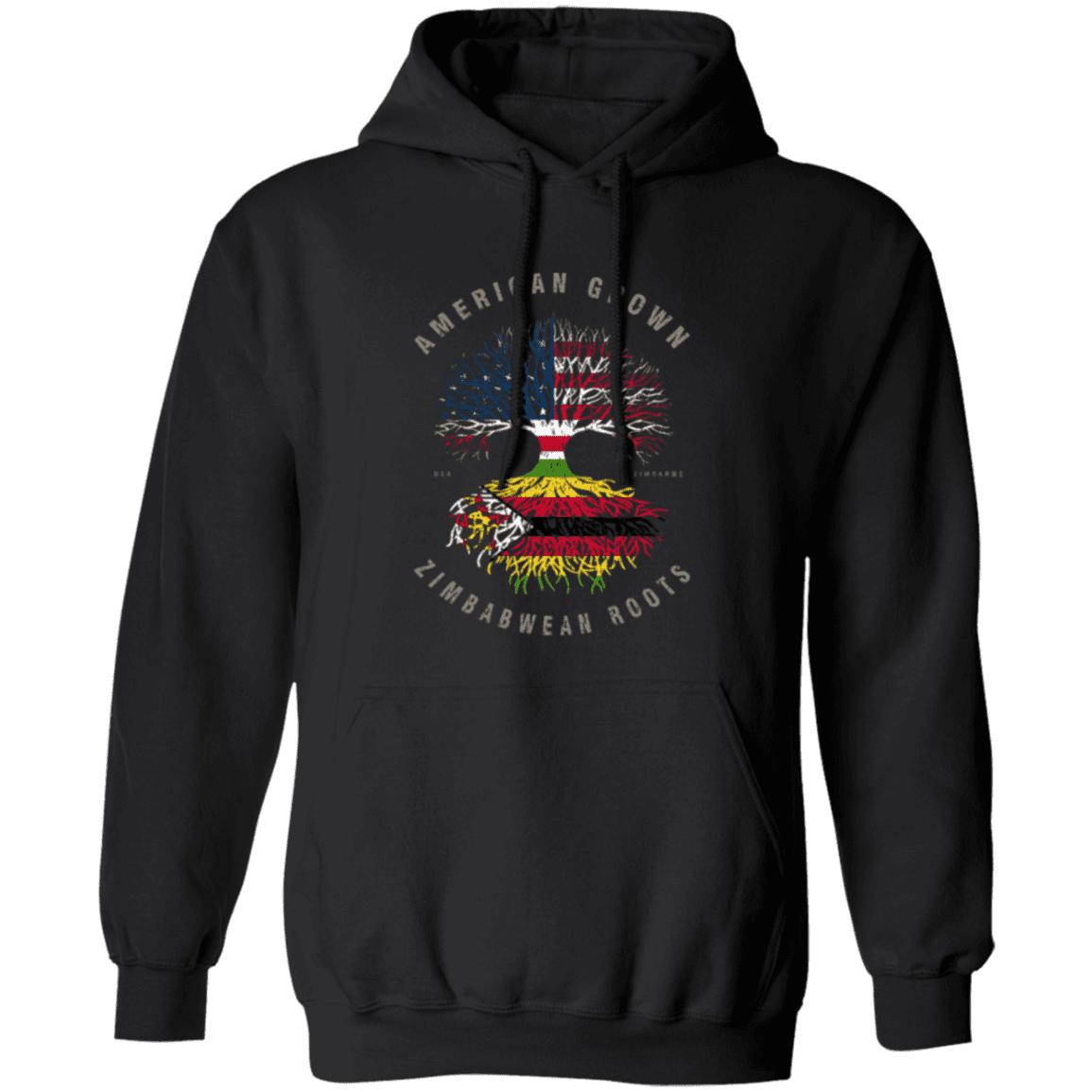 American Grown Zimbabwean Roots Zimbabwe Flag Souvenir T-Shirt G185 ...