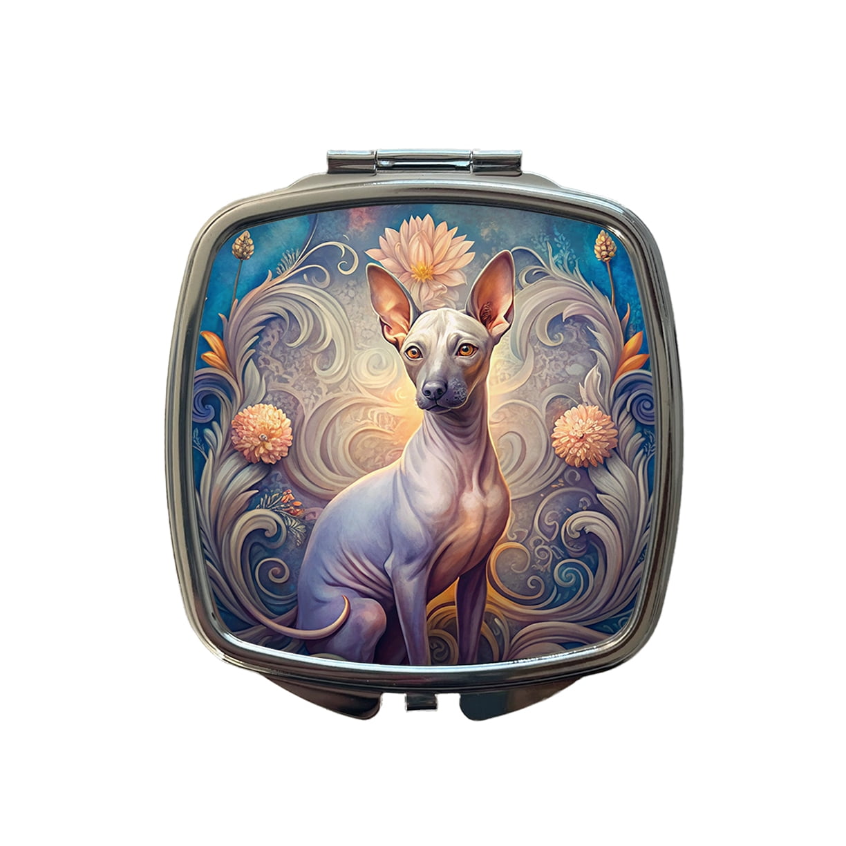 American Hairless Terrier Dog Art Nouveau Travel Makeup Handbag Purse ...