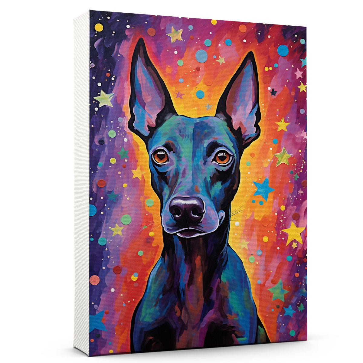 American Hairless Terrier Dog Art Print Poster, Wall art Painting Decor ...