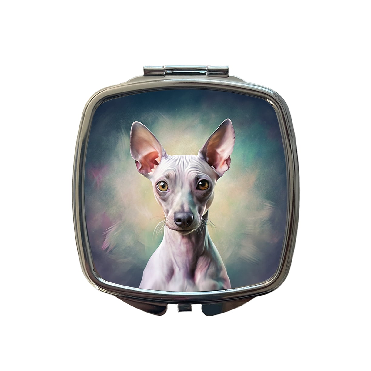 American Hairless Terrier Dog Illustration Travel Makeup Handbag Purse ...