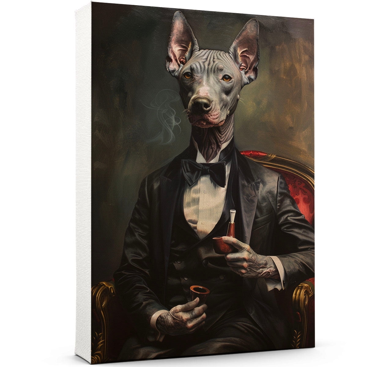 American Hairless Terrier Dog prints wall art Poster Unframe, American ...