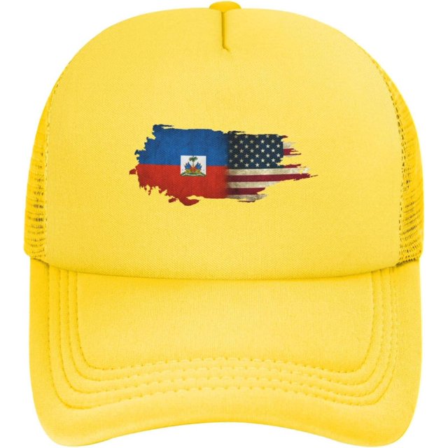 American Haiti Haitian Flag Trucker Hat - Walmart.com