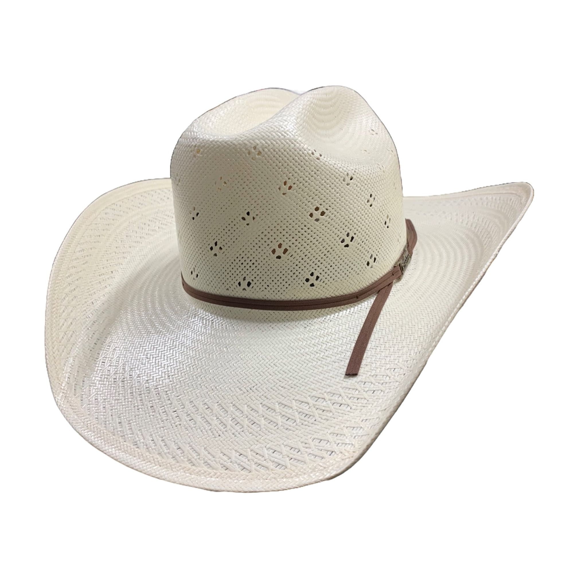 American Hat Co Rancher Vented Ivory Straw Hat 8120-2CCHOC - Walmart.com