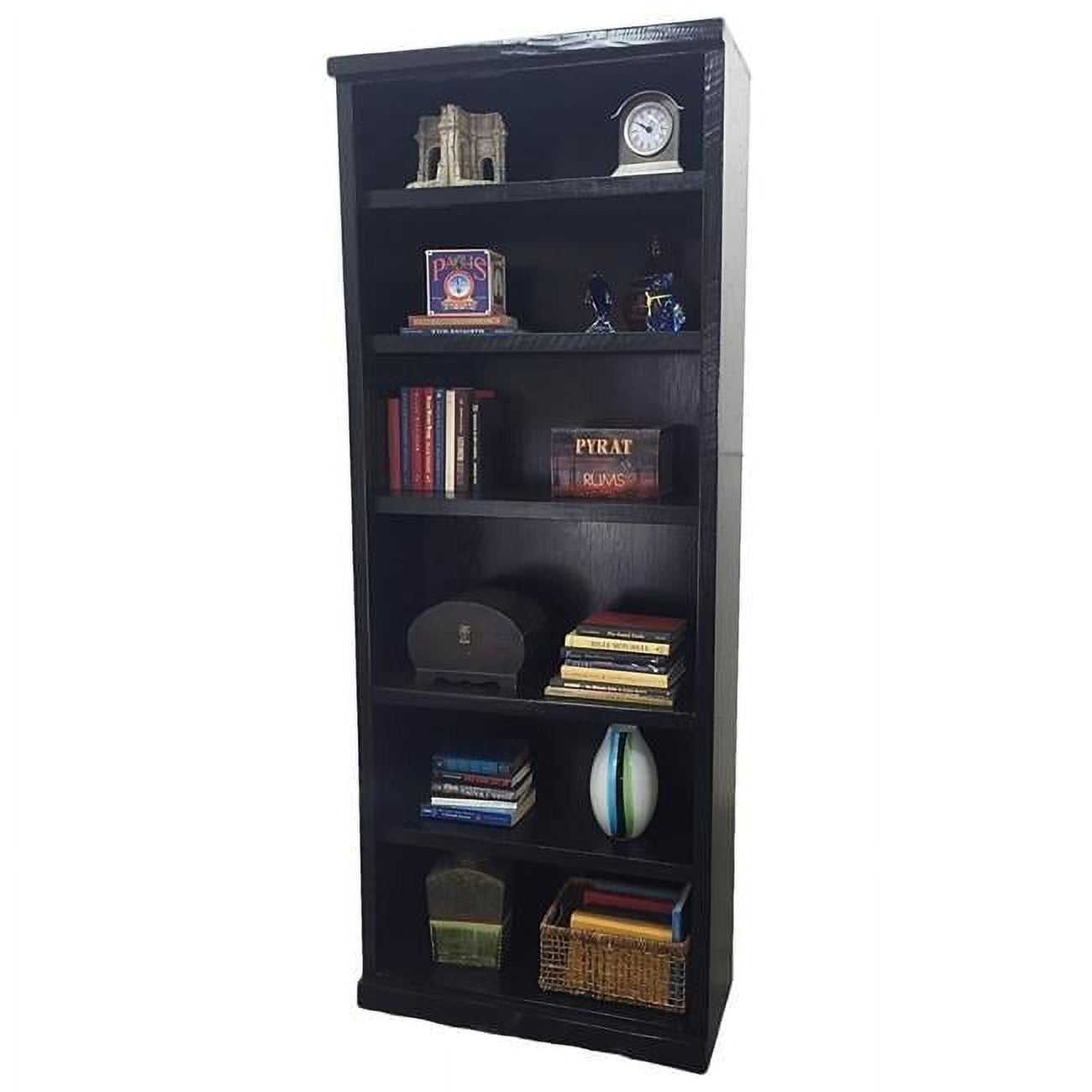 American Heartland 30384CR 84 in. Rustic Bookcase with 4 Adjustable ...