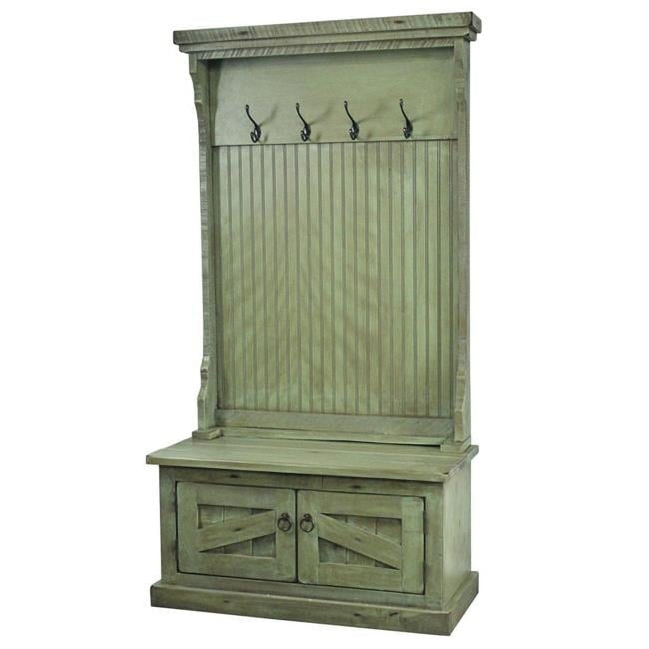 American Heartland 30715RAM Rustic Hall Tree Top & Plain Base with 17 ...