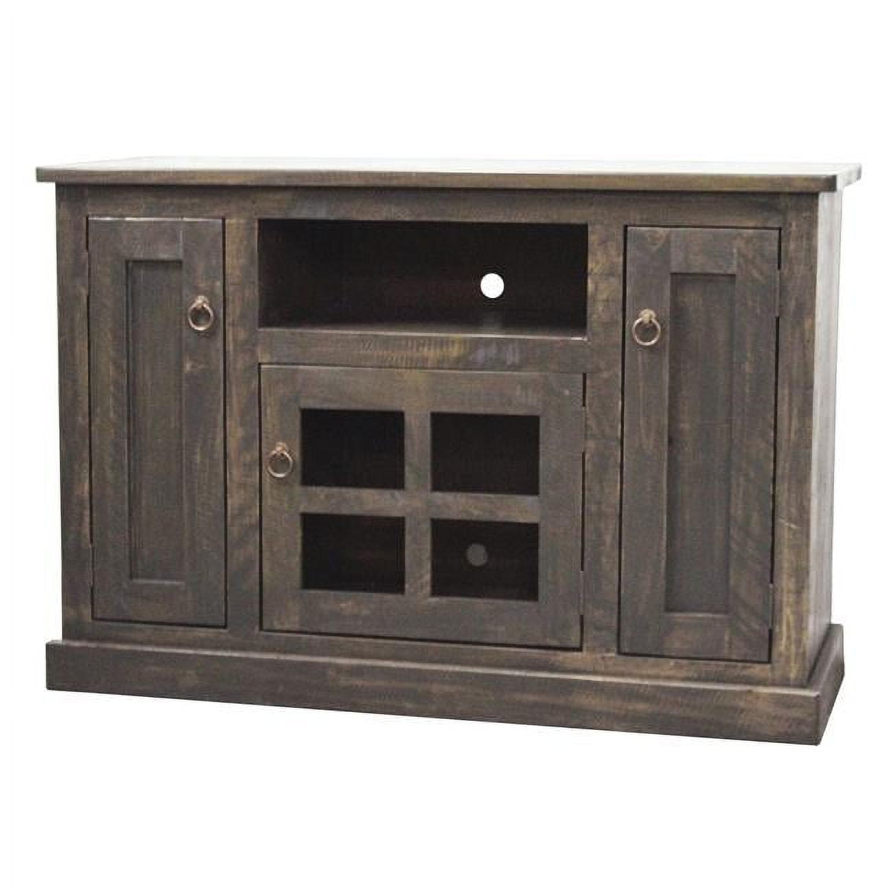 American Heartland 30847RBW 47 in. Rustic TV Stand with 2 Fixed Wood ...
