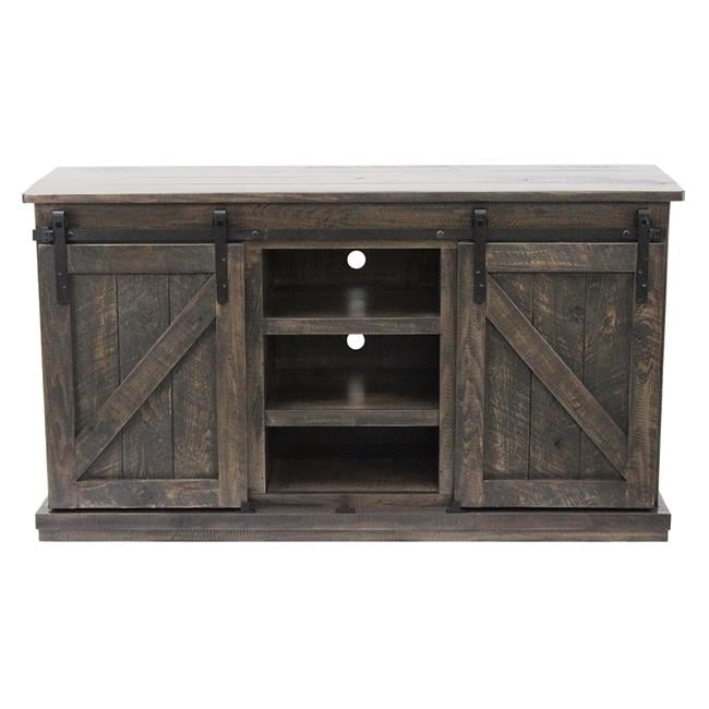 American Heartland 33854RDW 57 in. Rustic Quaint TV Stand, Rustic ...