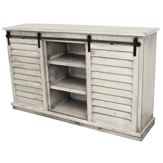 American Heartland 35867RDV Rustic 68 in. Tall Quaint Shutter TV Stand ...