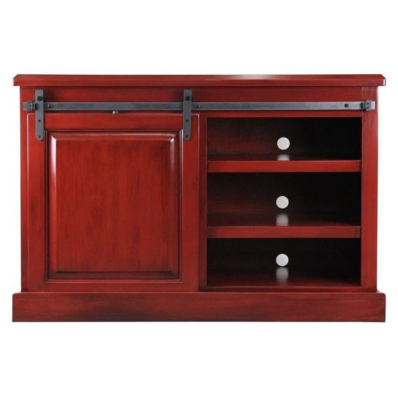 American Heartland 44847CR 47 in. Poplar Quaint TV Stand, Caribbean Rum ...