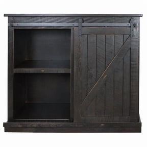 American Heartland Rustic 47 in. Tall Quaint Shutter TV Stand in Rustic ...