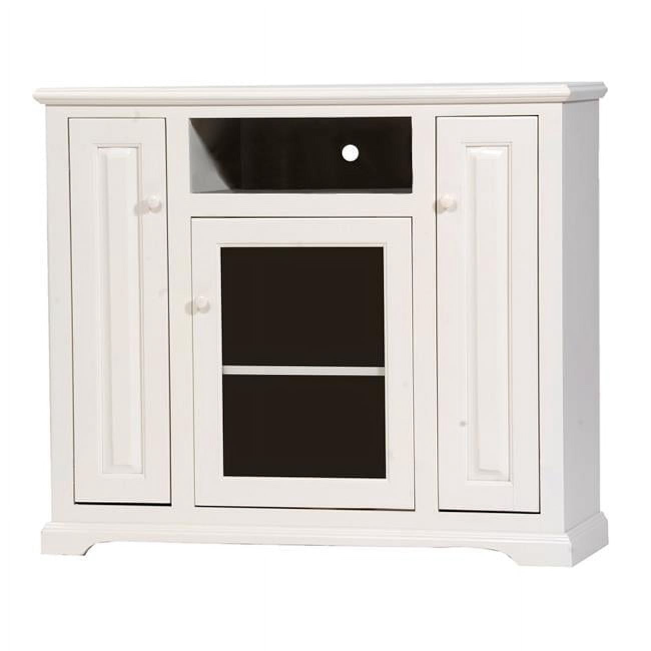 American Heartland 65848BR Poplar Tall Deluxe Entertainment Console ...