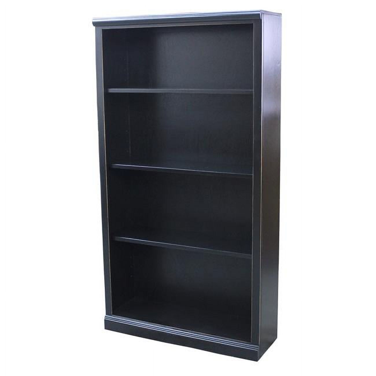 American Heartland 75960IV 60 in. Poplar Open Bookcase with Plain Base ...