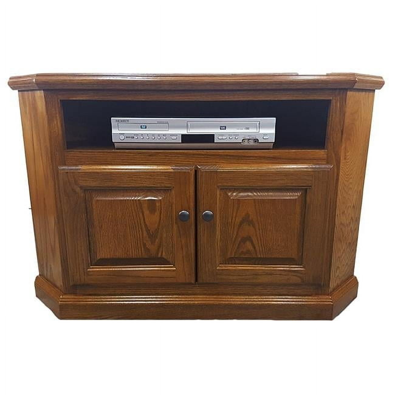 American Heartland 93730LTRP 41 in. Oak Corner TV Stand with 2 Raised ...