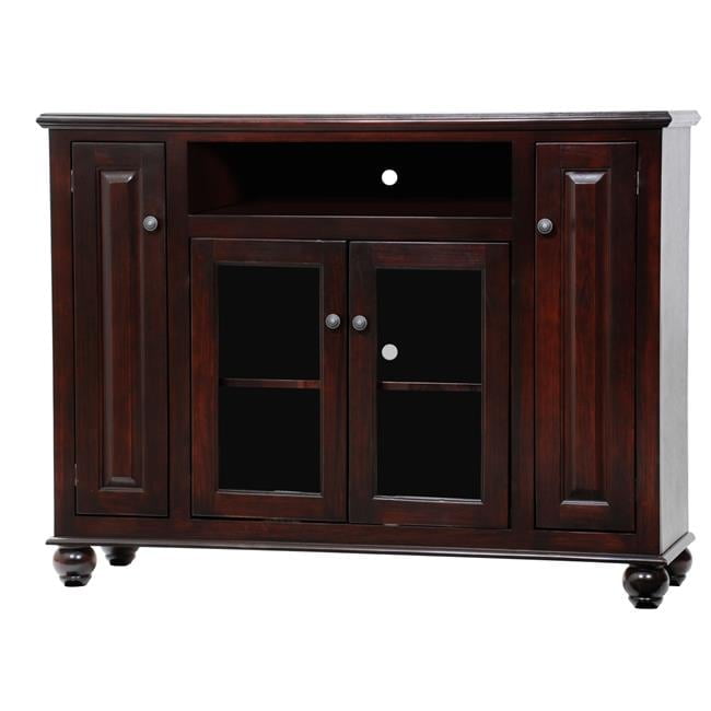 American Heartland Poplar Tall Deluxe Entertainment Console with 3 ...