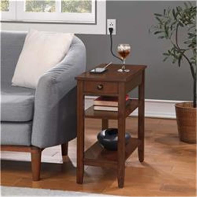 American Heritage 1 Drawer Chairside End Table with Charging Station ...
