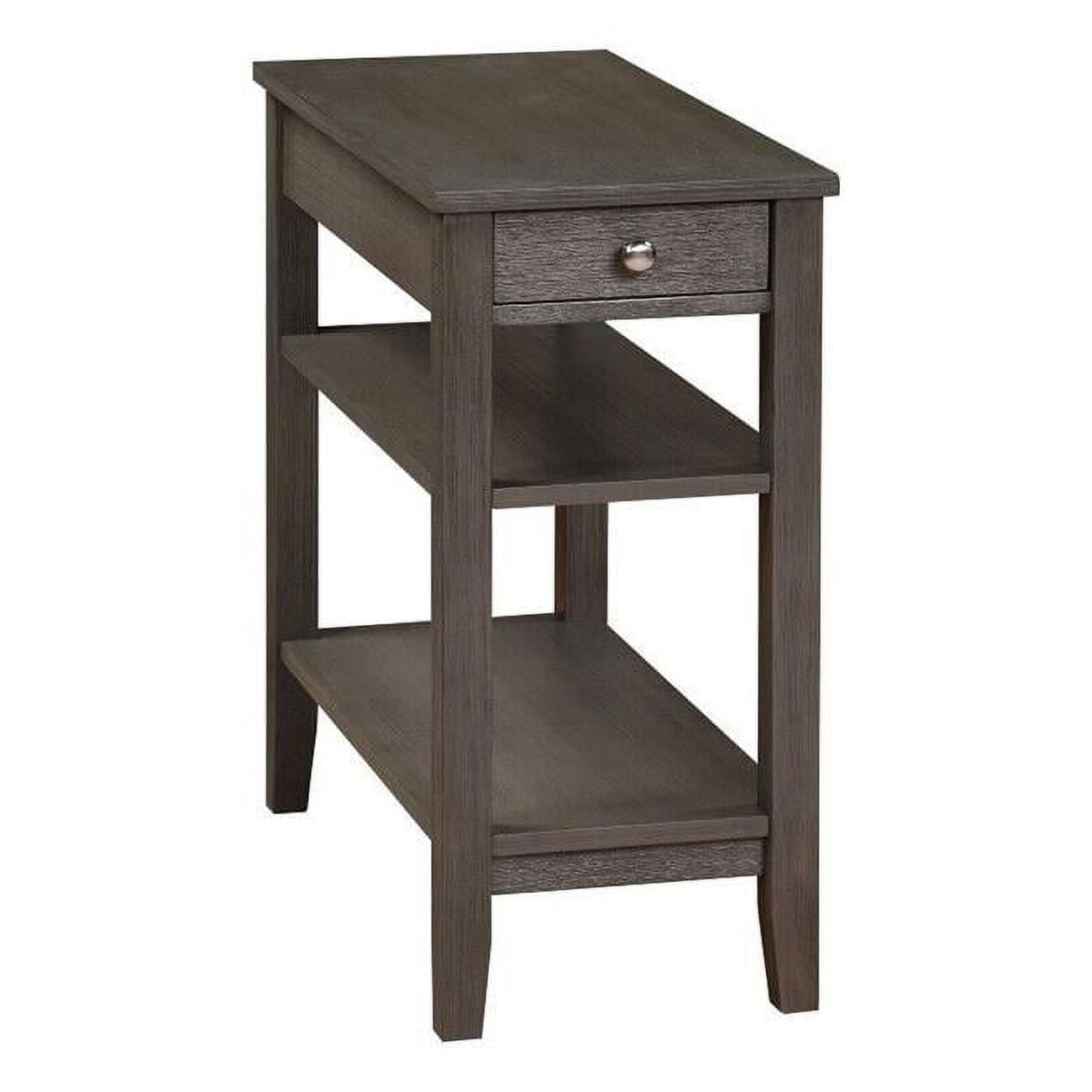 American Heritage 1 Drawer Chairside End Table with Charging Station ...