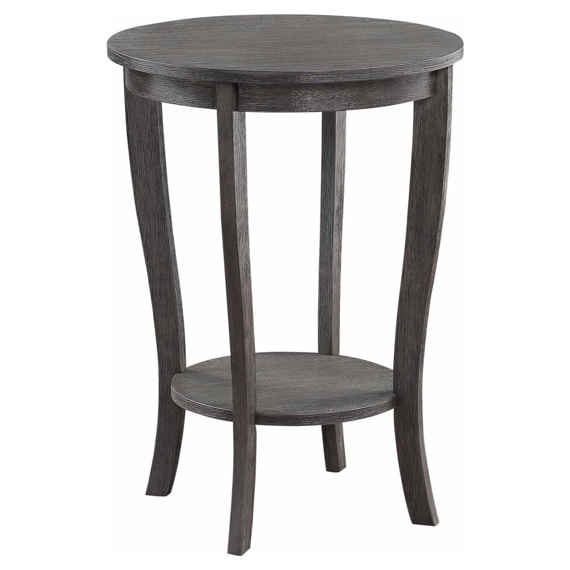 American Heritage Round End Table with Shelf - Elegant and ...