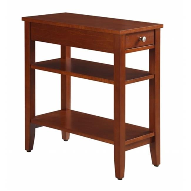 American Heritage Three Tier End Table with Drawer - - Walmart.com