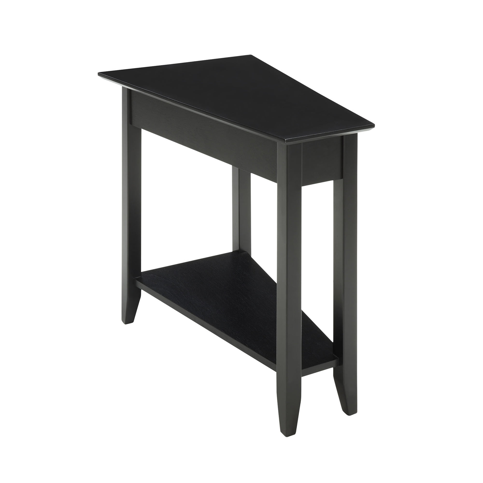 American Heritage Wedge End Table with Shelf - Distinctive Shape ...