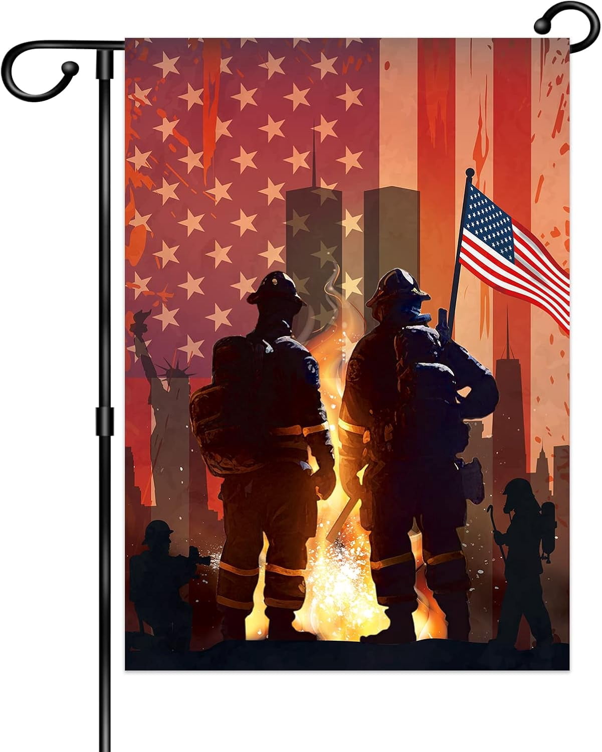 American Heroes House Flag,Patriotic American Yard Flag Fade Resistant ...