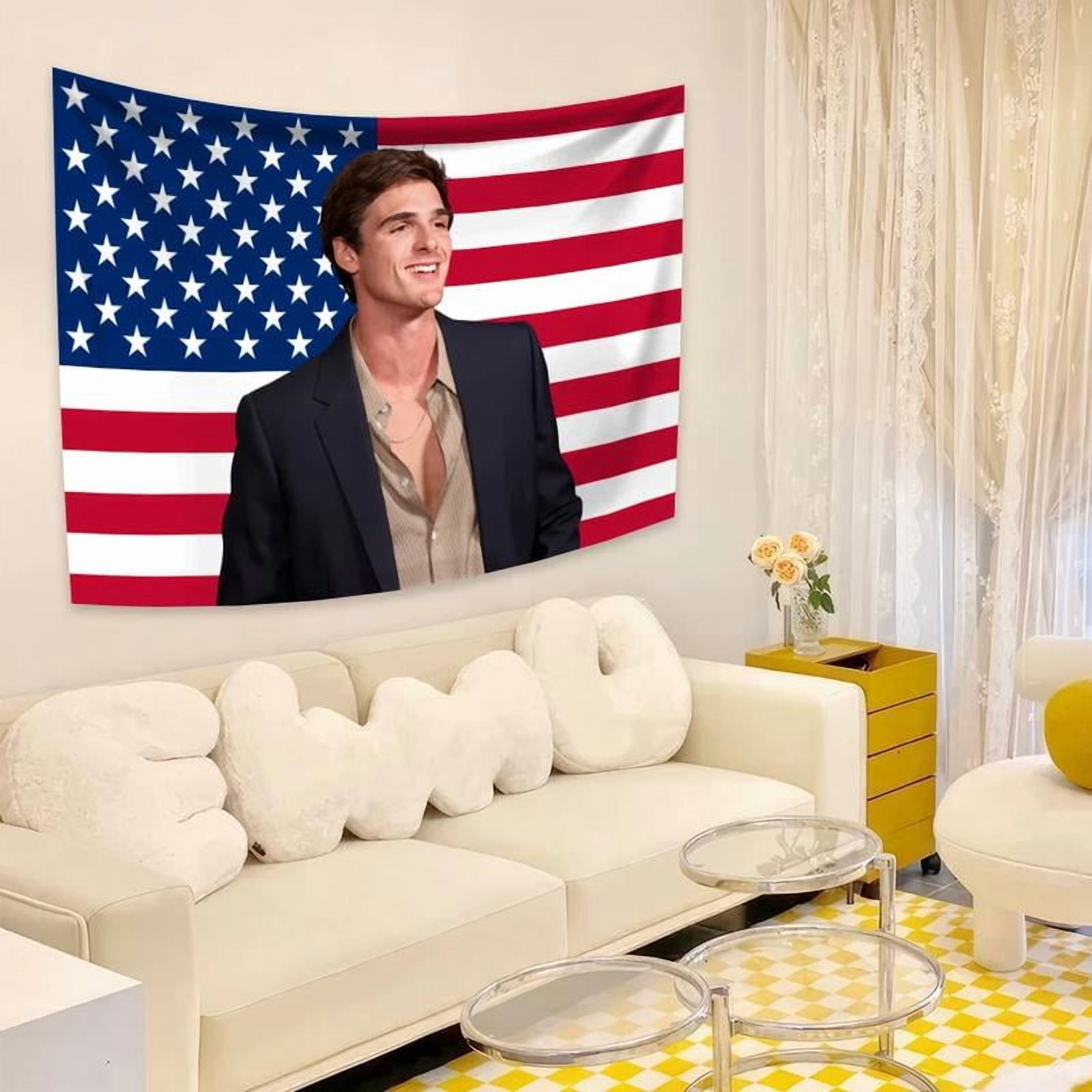 American Hip Pop Music Flag Eminem Tapestries Wall Hanging Meme ...