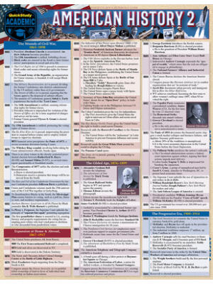 American History 2: A Quickstudy Reference for Us History 2 - Walmart.com