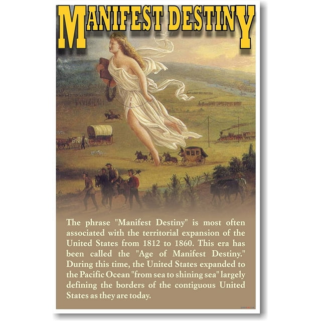 American History: Manifest Destiny - Classroom Poster - Walmart ...