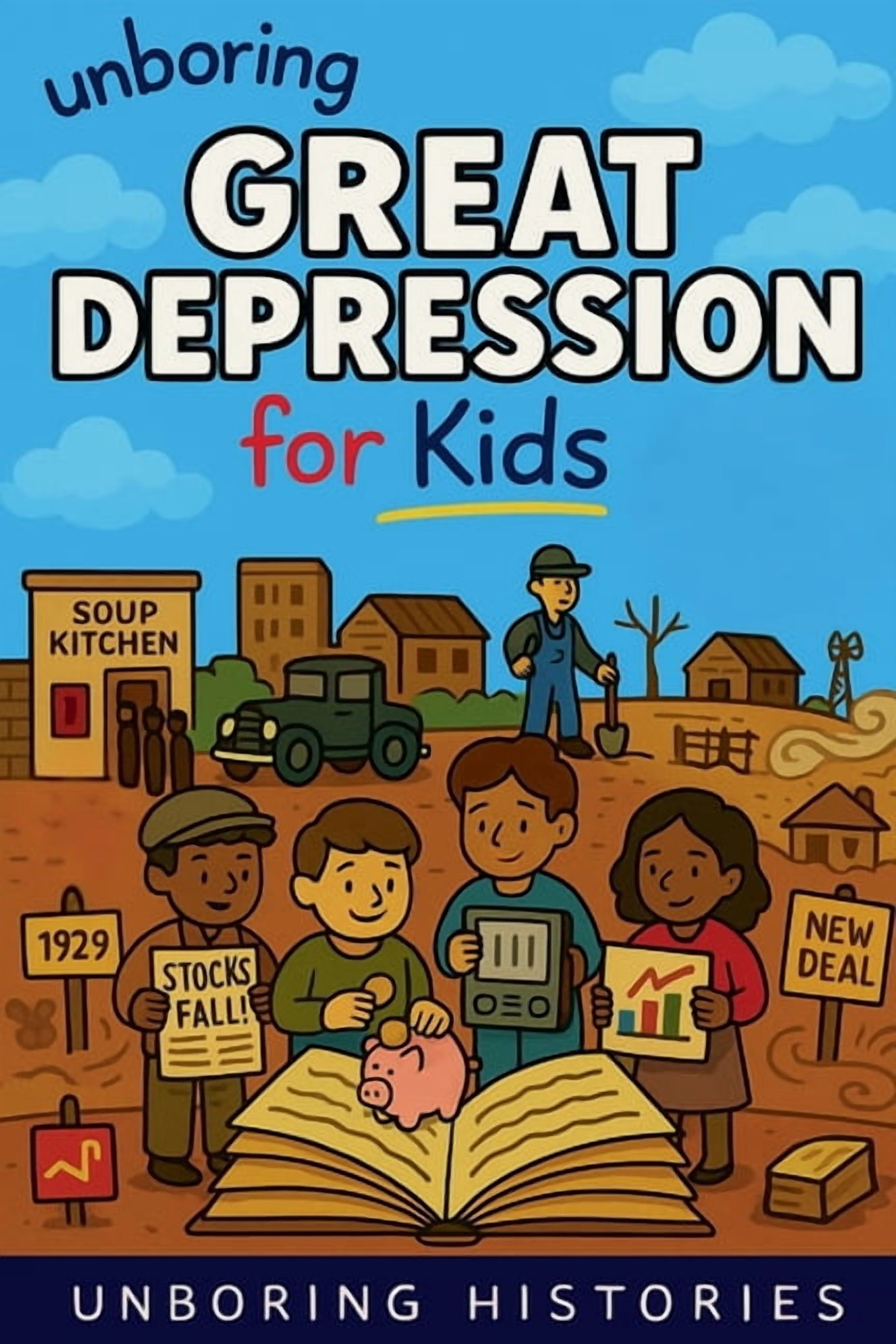 American History Unboring Great Depression for Kids, Book 14 ...