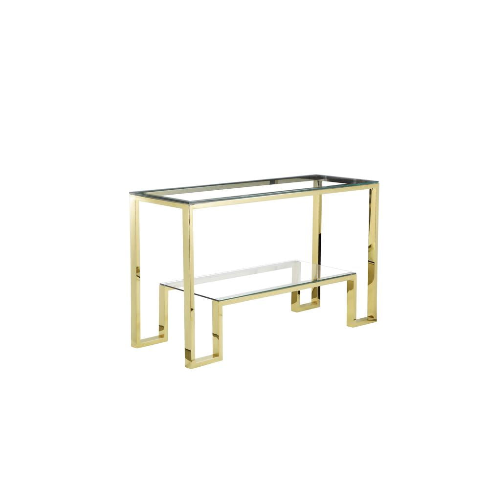 American Home Classic Laurence Modern Metal Console Table in High ...