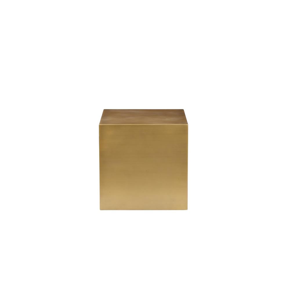 American Home Classic Spencer Small Square Side Table in Brushed Brass ...