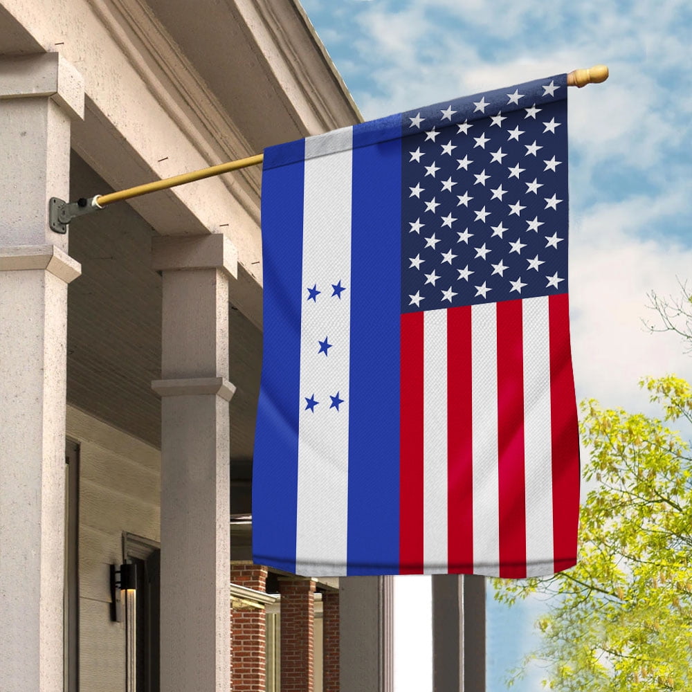 American Honduras Flag Honduran Friendship U.S.A Memorial Day Patriotic ...