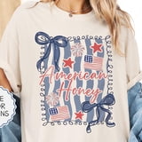 American Honey Coquette Shirt Coquette 4th Of July Shirt Patriotic ...